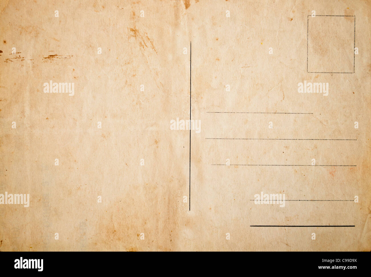 Reverse side of postcard hi-res stock photography and images - Alamy