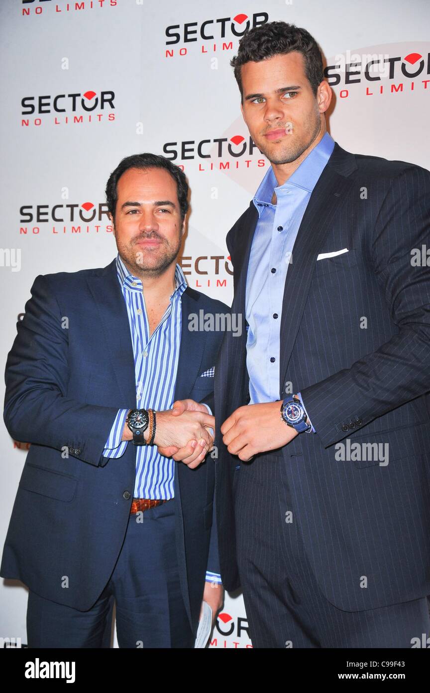 Chris Del Gatto, Kris Humphries at the press conference for Kris ...