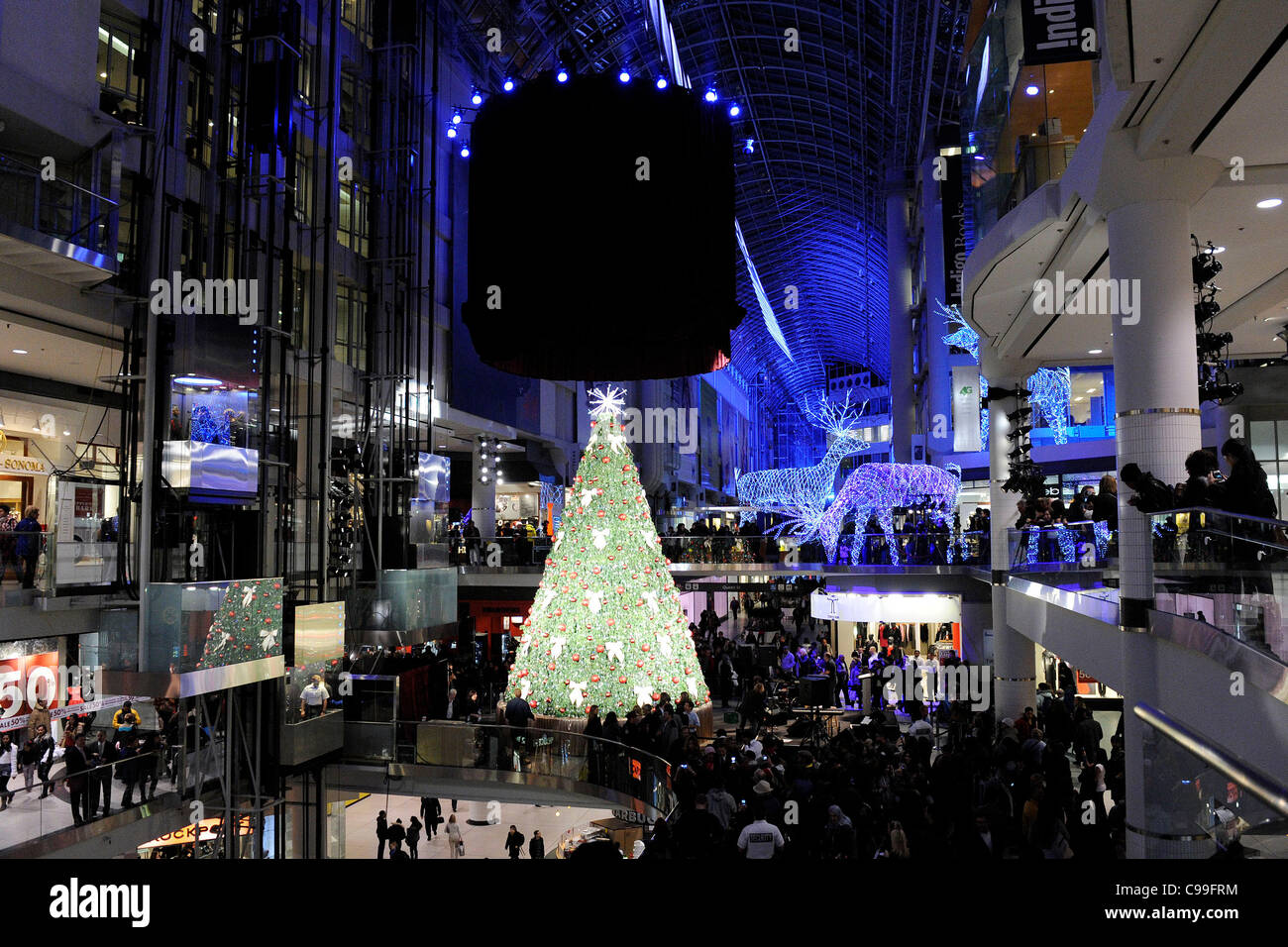 Toronto Eaton Centre has been transformed into a Winter Wonderland with ...