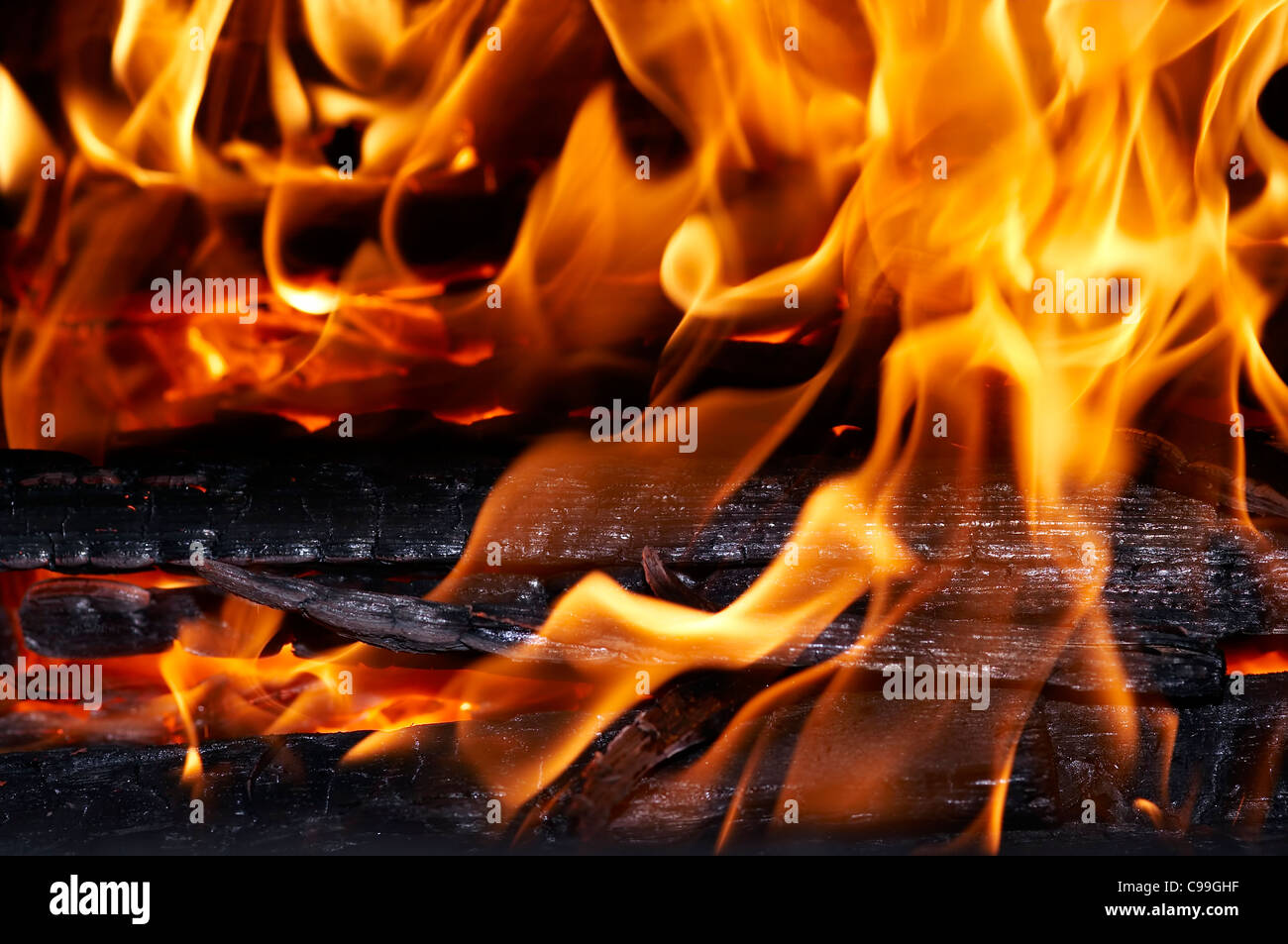 fire and flames - detail Stock Photo - Alamy