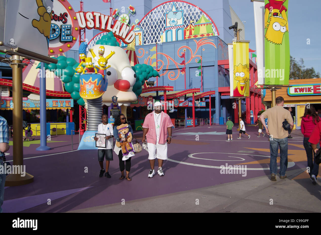 Universal Studios. Hollywood park for fun krustyland Stock Photo - Alamy