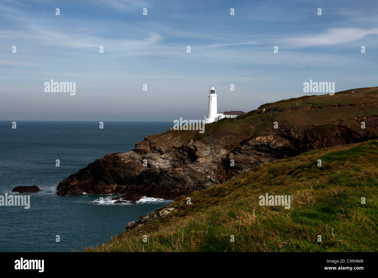 Trevose Head lighthouse, Cornwall, England, UK Stock Photo - Alamy