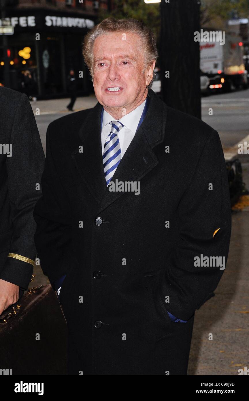 Regis Philbin, enters the 'Live With Regis And Kelly' taping at the ABC ...