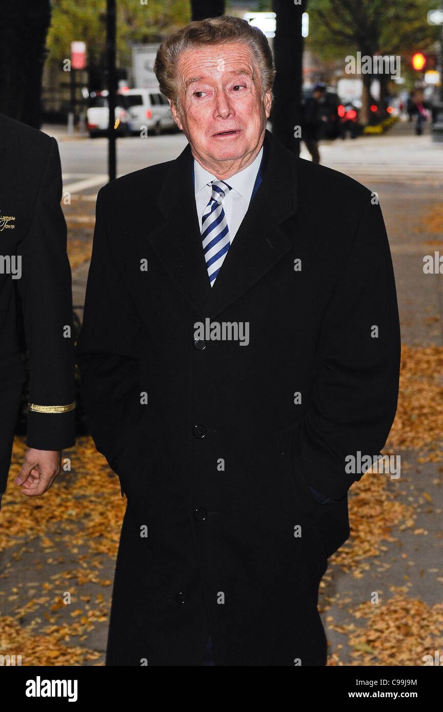 Regis Philbin, enters the 'Live With Regis And Kelly' taping at the ABC ...