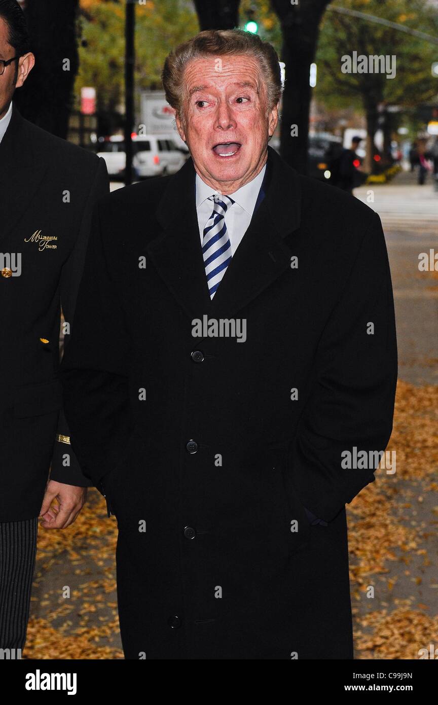Regis Philbin, enters the 'Live With Regis And Kelly' taping at the ABC ...