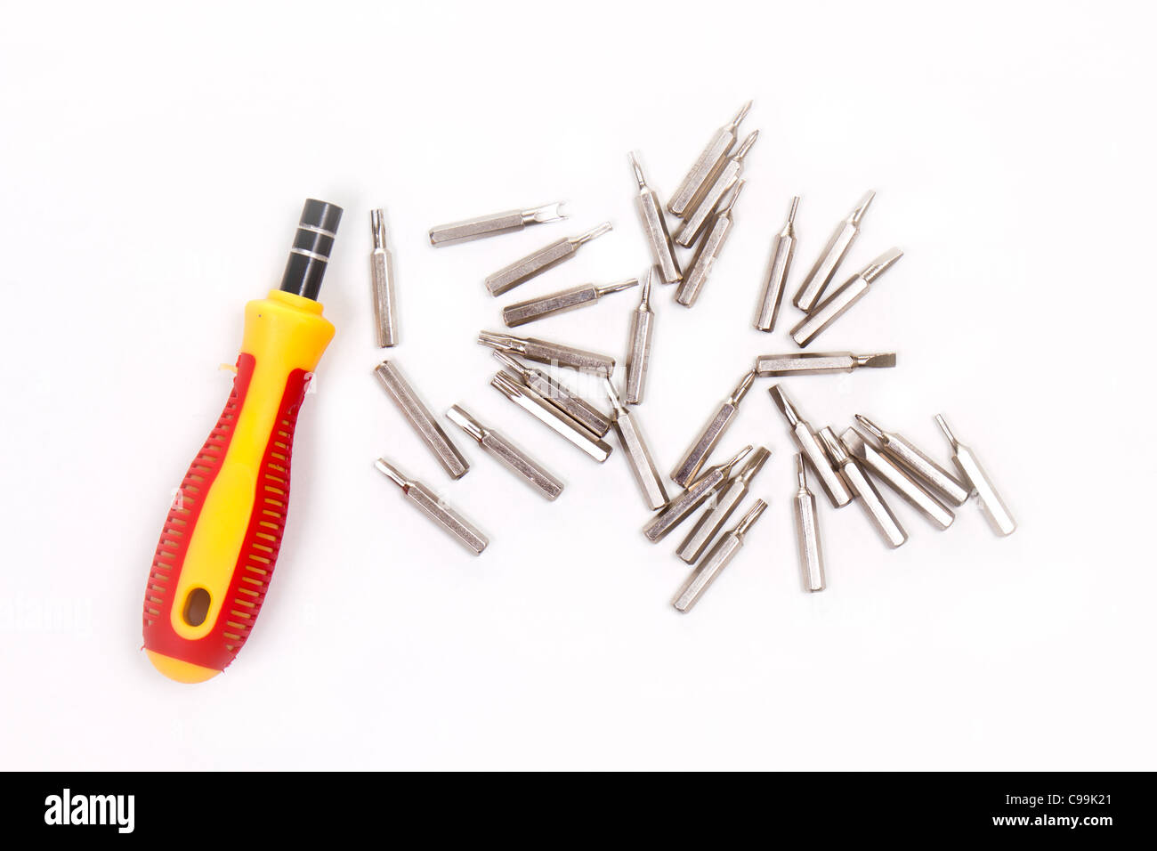 metallic miniature screwdriver Stock Photo - Alamy