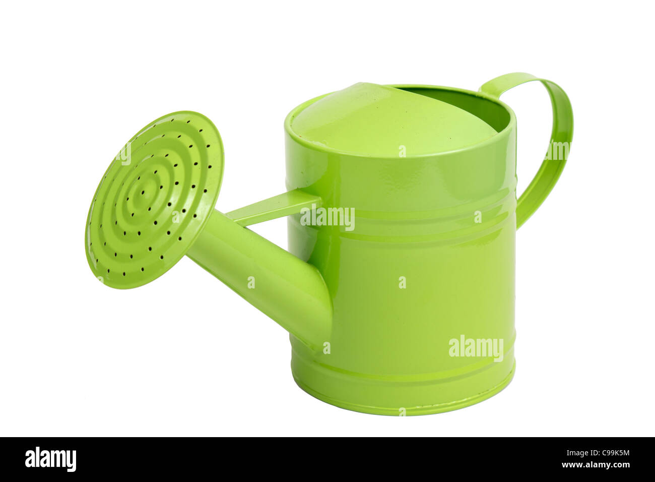 green sprinkler isolated on white Stock Photo - Alamy