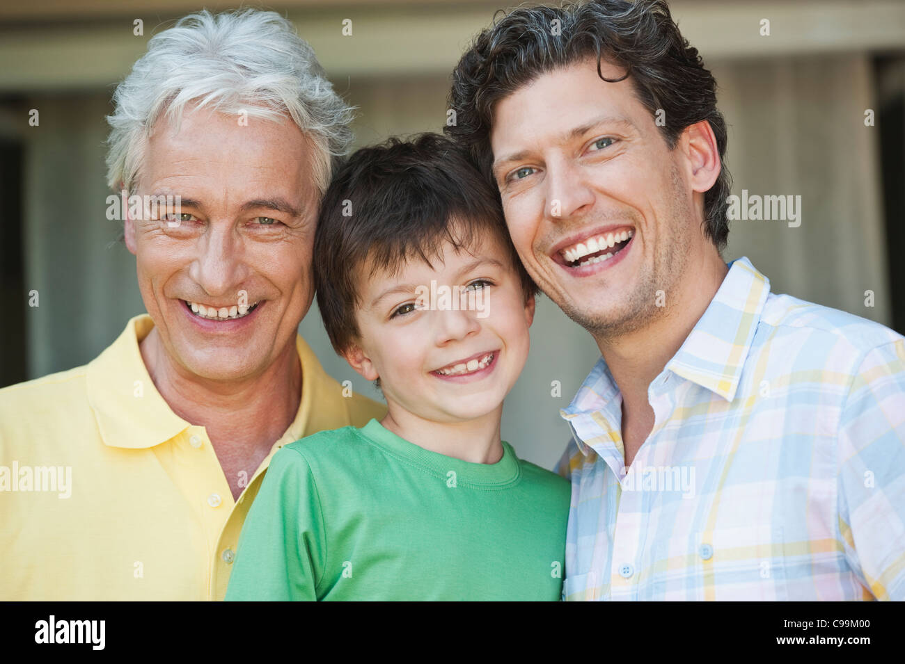 Germany, Bavaria, Family smiling, portrait Stock Photo - Alamy