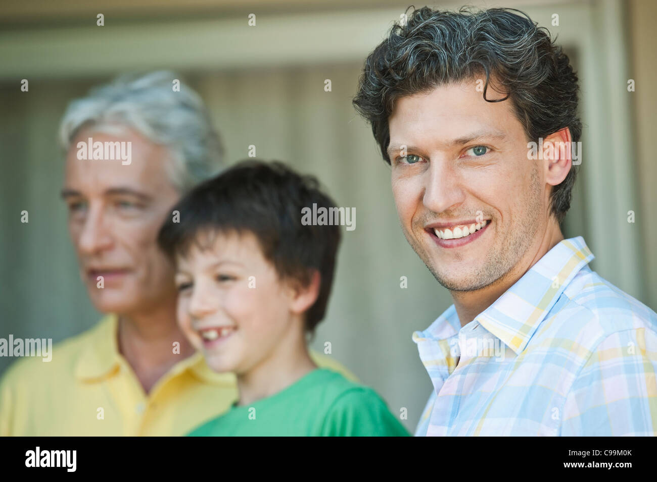 Germany, Bavaria, Family smiling together, close up Stock Photo - Alamy