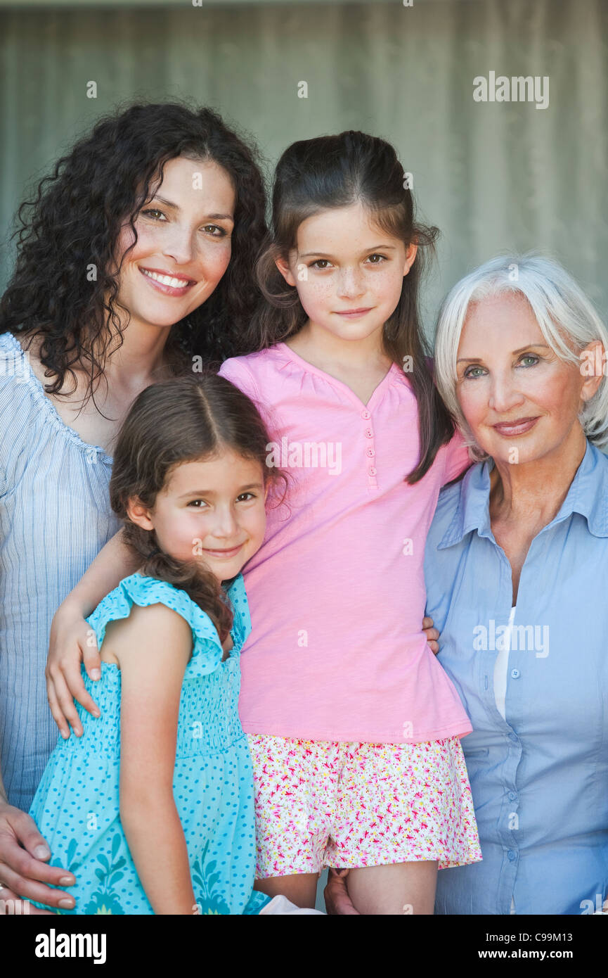 Germany, Bavaria, Family smiling, portrait Stock Photo - Alamy