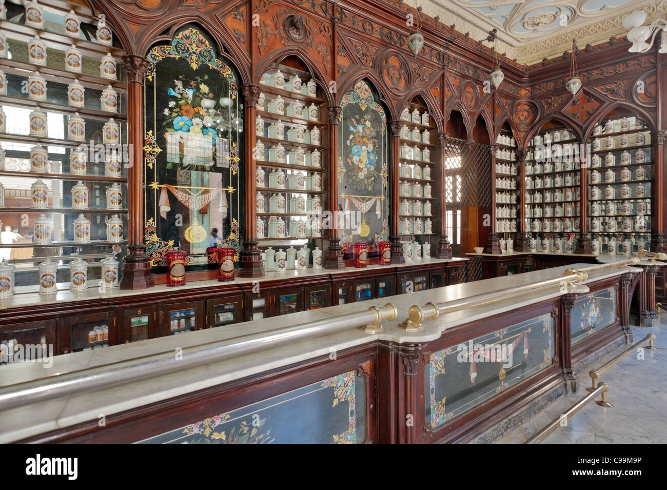 Famous Taquechel Pharmacy from the 19th century Old Havana Cuba Stock ...