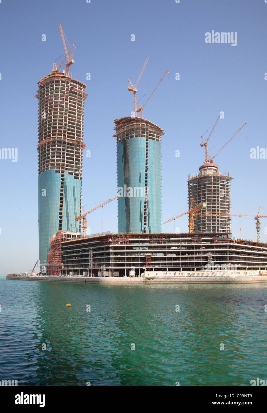 Financial Harbour Development, Bahrain, Under Construction Stock Photo ...