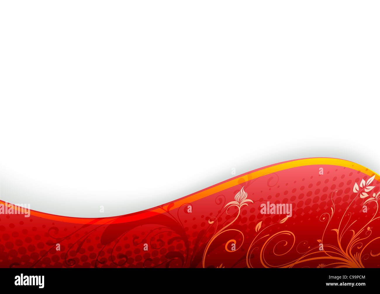 illustration of red style floral abstract background Stock Photo - Alamy