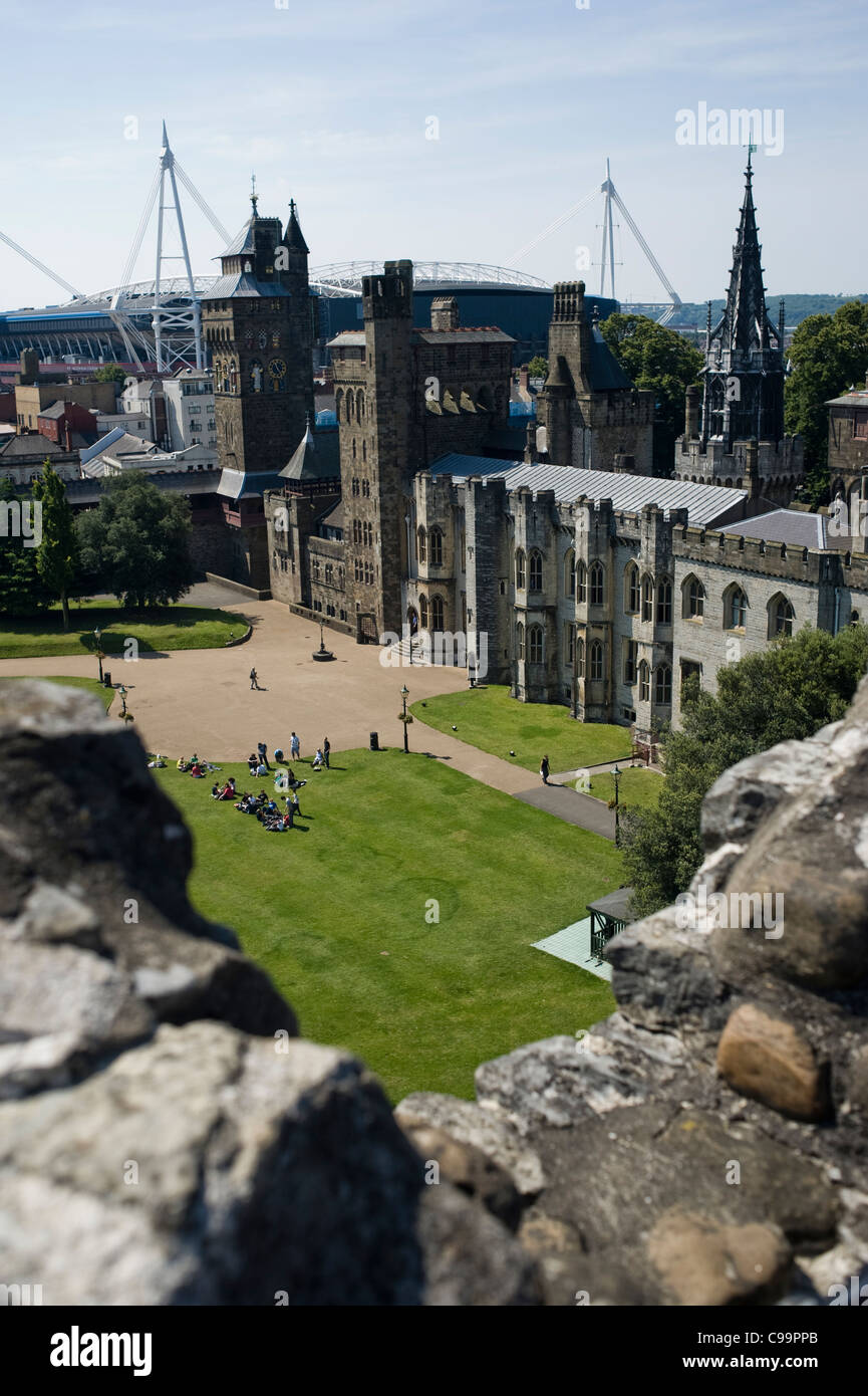 Castillo. CARDIFF, Gales. Castle. Wales Stock Photo - Alamy