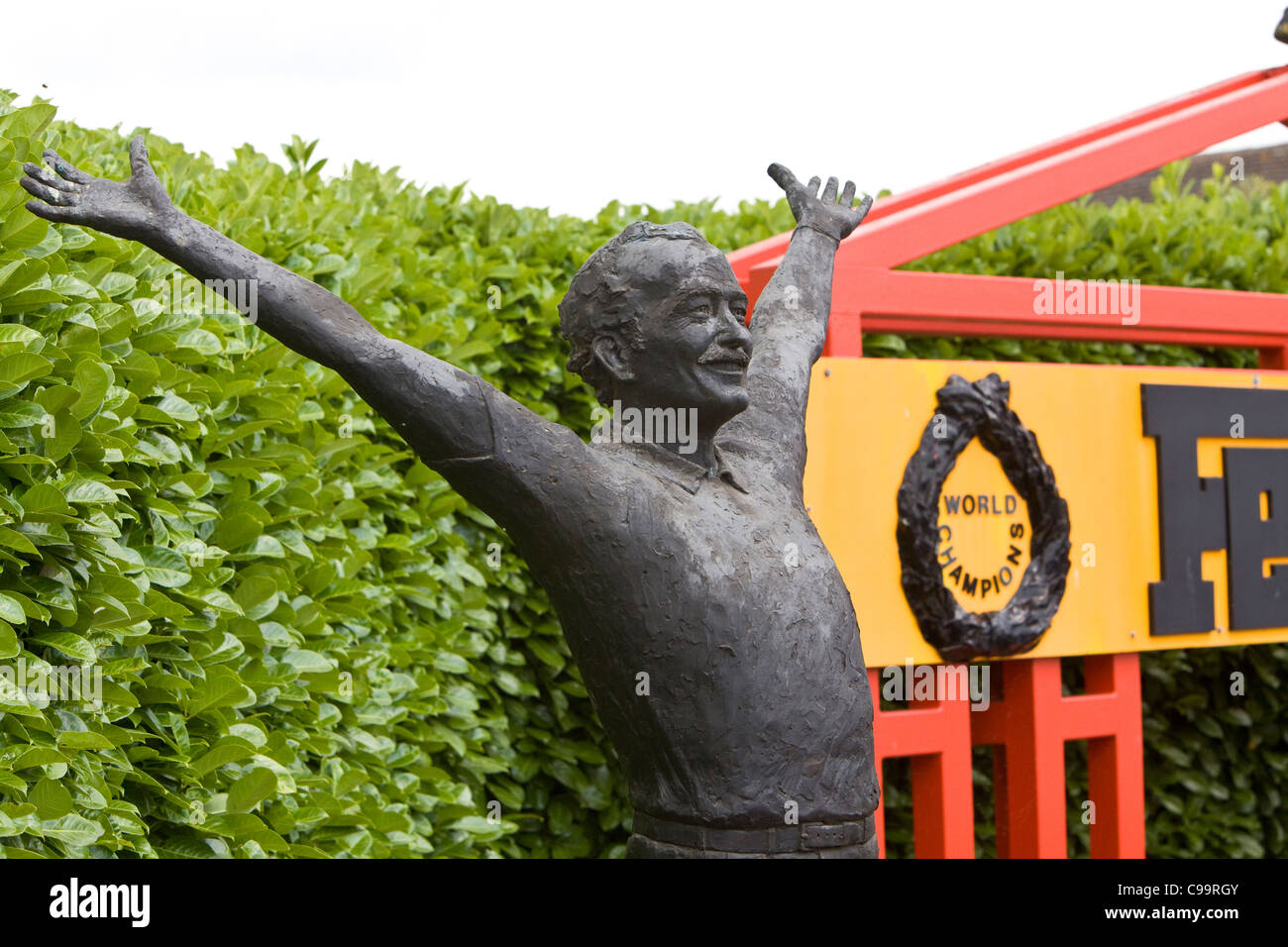 Bronze Statue of Colin Chapman OBE at Mallory Park Racing Circuit ...
