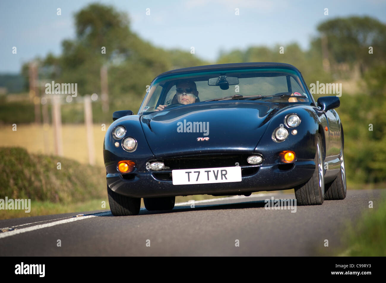 Black tvr sports car being hi-res stock photography and images - Alamy
