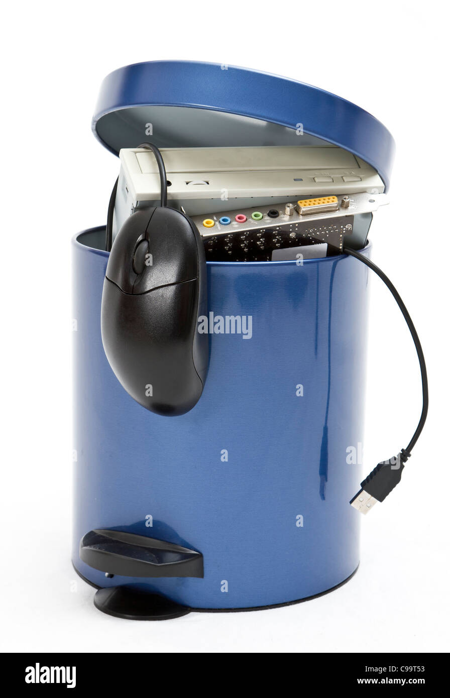 Electronic waste recycling Cut Out Stock Images & Pictures - Alamy