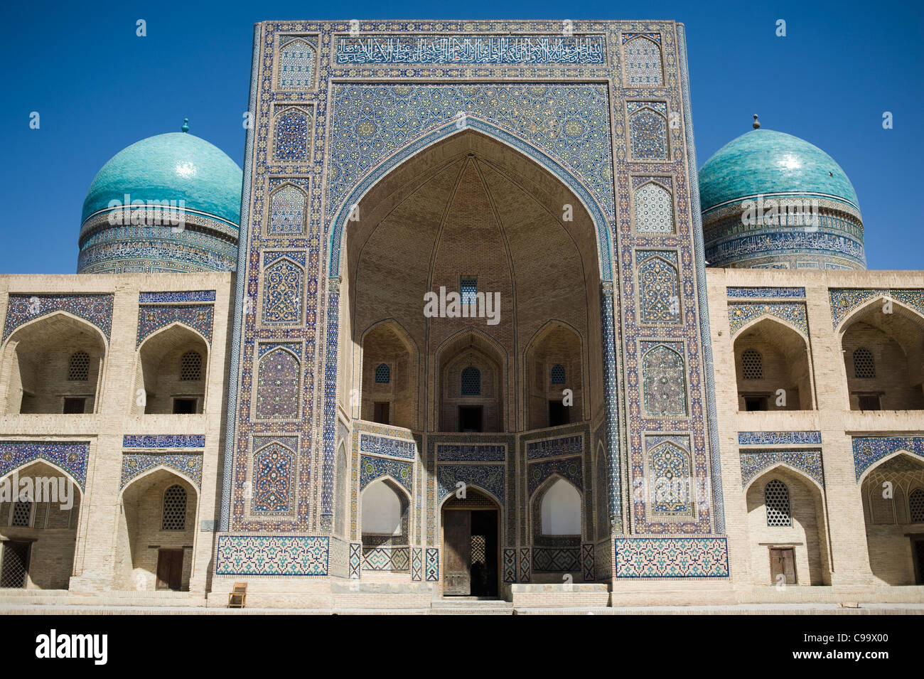 Madrasa Miri Arab. Bujara. UZBEKISTAN. Bukhara Stock Photo - Alamy