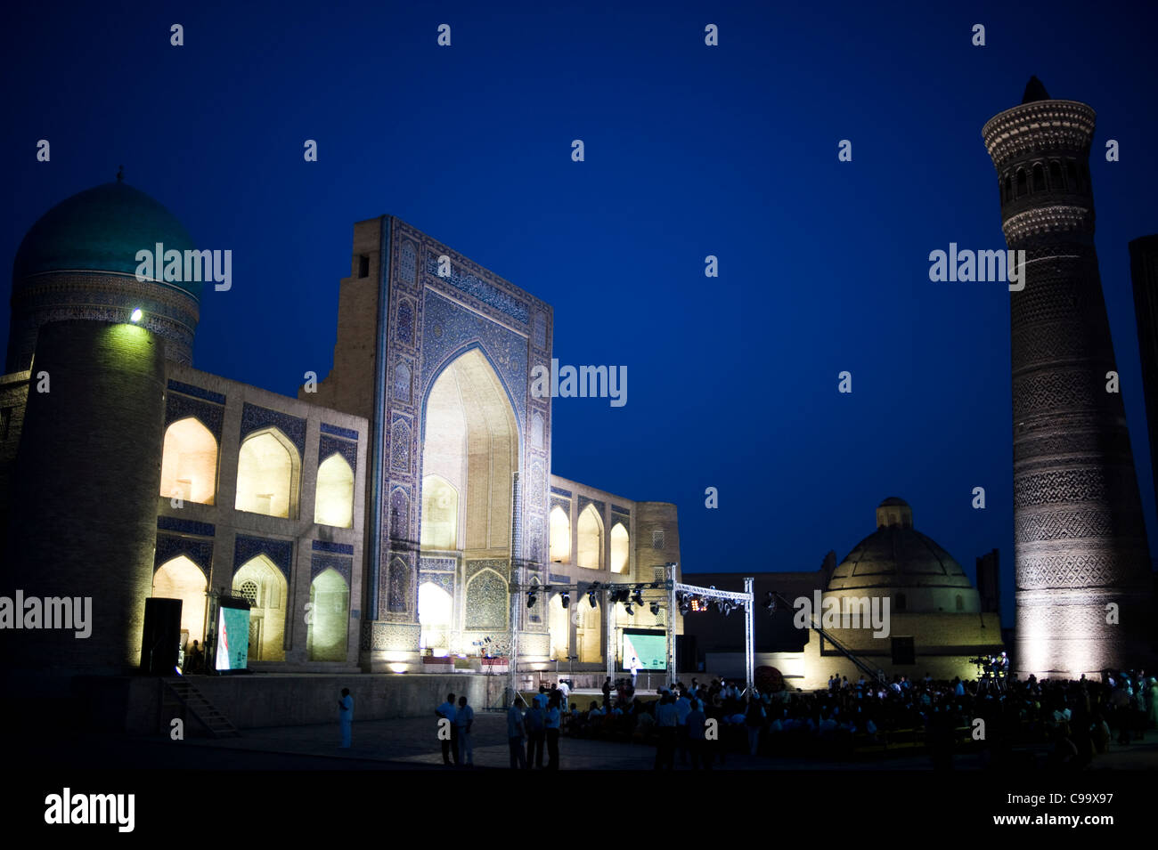 Madrasa Miri Arab. Bujara. UZBEKISTAN. Bukhara Stock Photo - Alamy