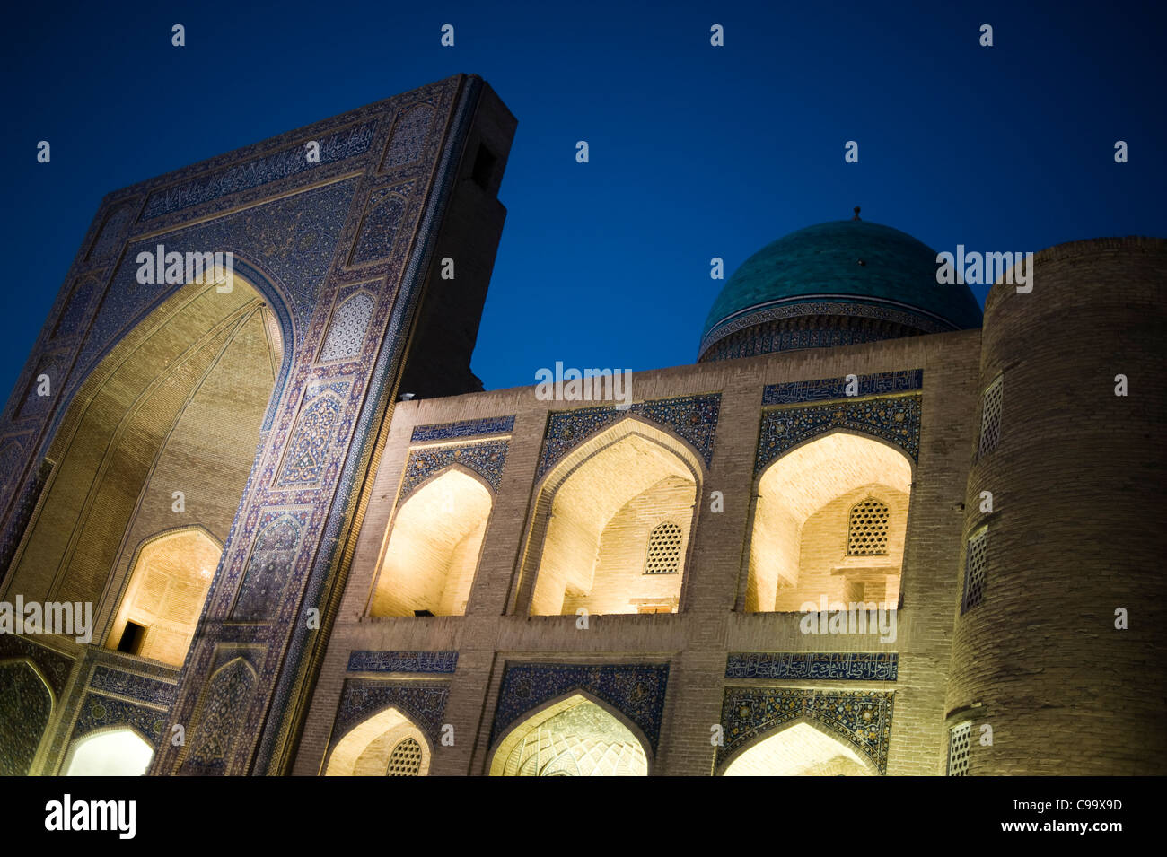 Madrasa Miri Arab. Bujara. UZBEKISTAN. Bukhara Stock Photo - Alamy