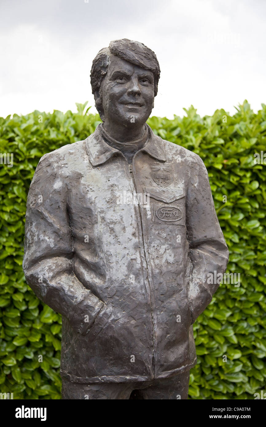 Bronze Statue of Roger Clark MBE at Mallory Park Racing Circuit ...
