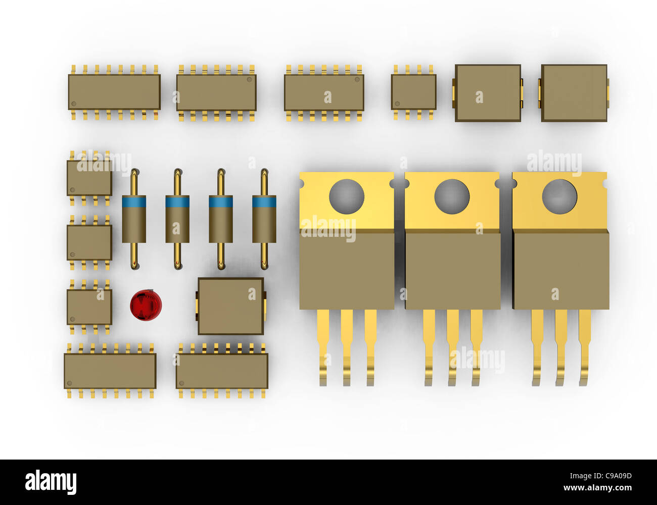 Microcircuits and transistors hi-res stock photography and images - Alamy