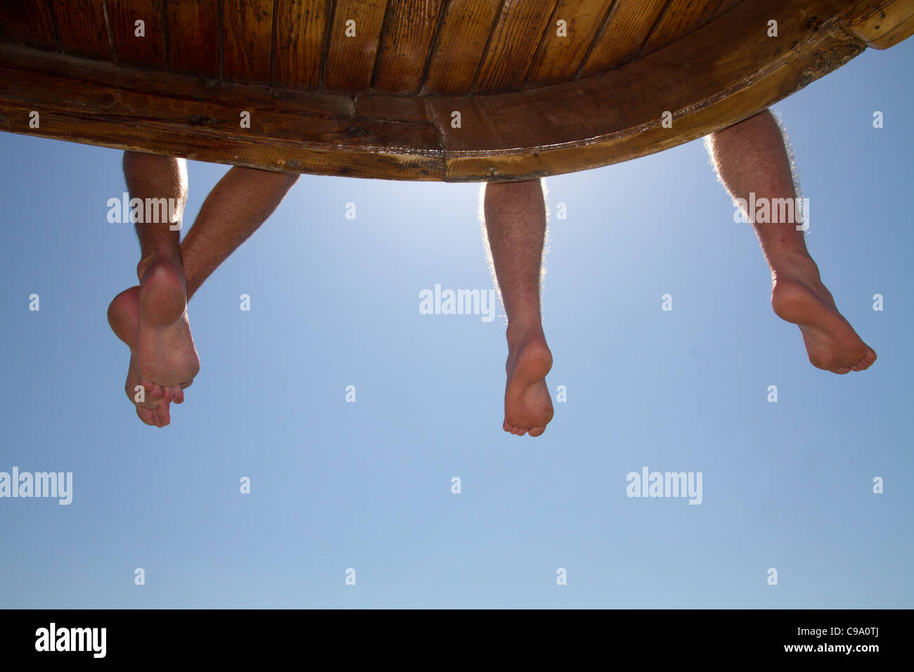 Human feet and boat hi-res stock photography and images - Alamy