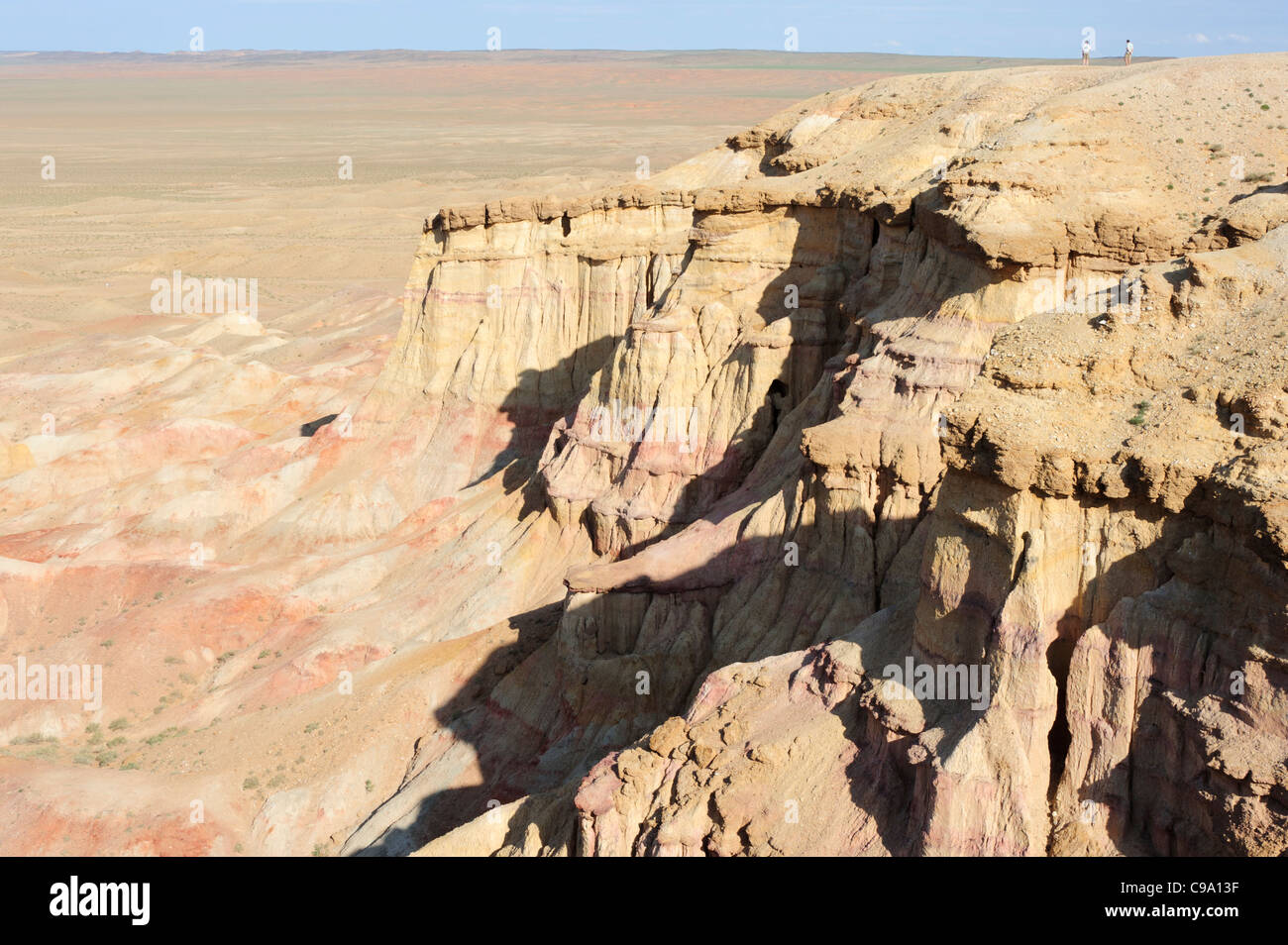 Tsagaan suvraga red cliffs (also named White Stupa) in Mongolia Stock ...