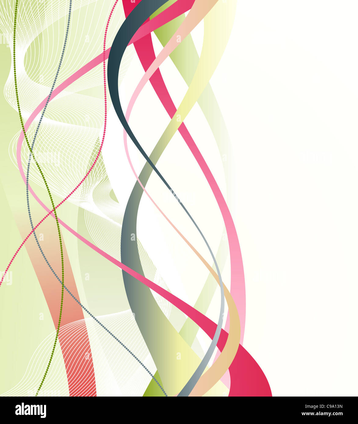 Curved lines vector vertical hi-res stock photography and images - Alamy