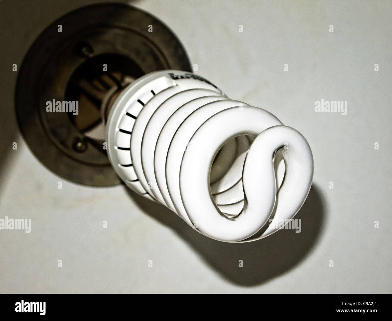 spiral light bulb Stock Photo - Alamy