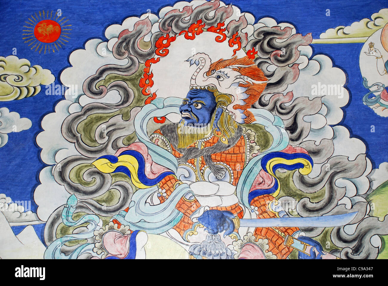 Tibetan buddhism wall painting holy hi-res stock photography and images ...
