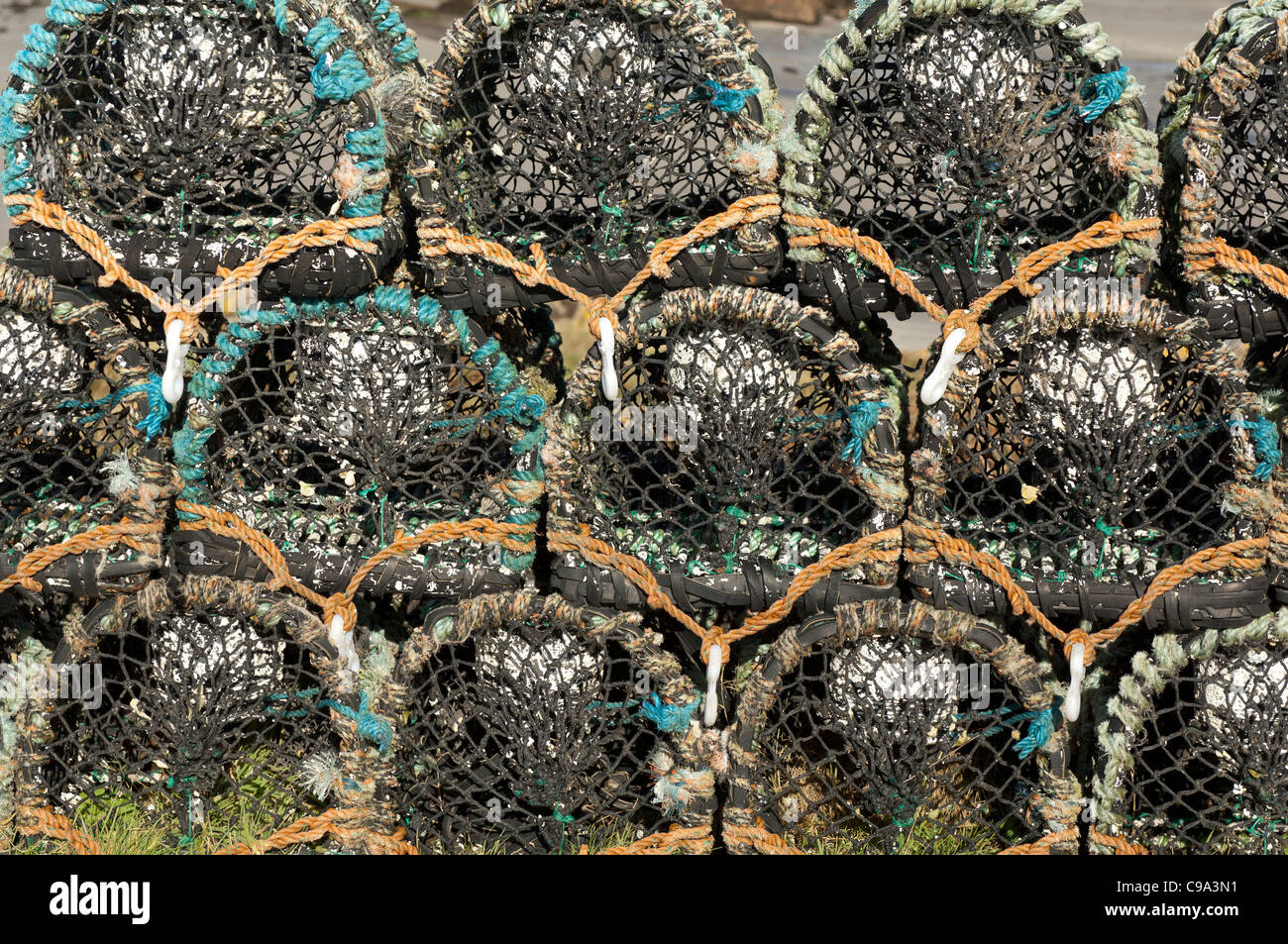 Stack of lobster pots Stock Photo - Alamy