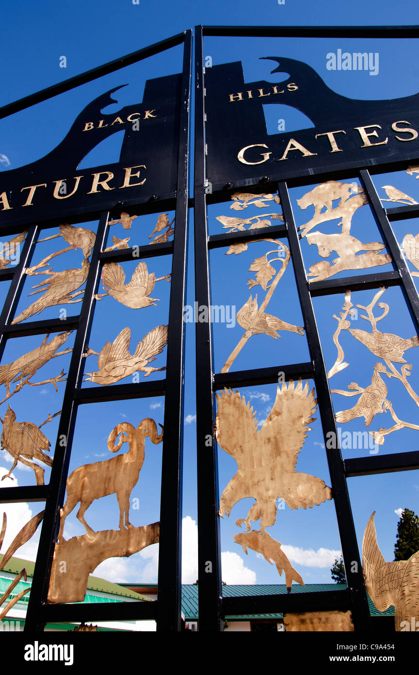 Nature gates in Black Hills of South Dakota USA Stock Photo - Alamy
