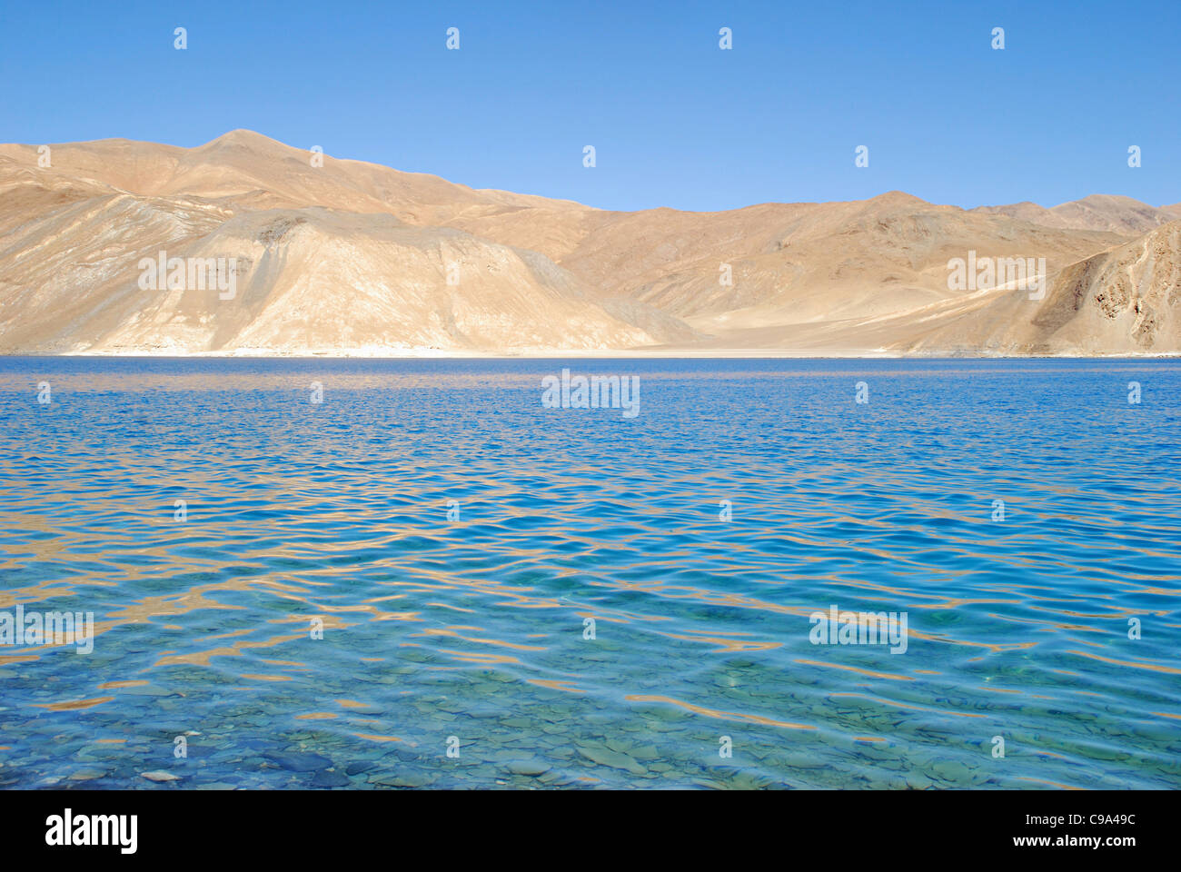 Turquoise and Cerulean Blue coloured texture, created by water of ...