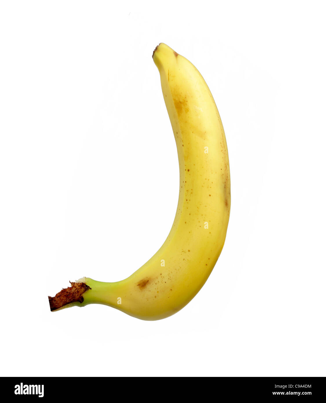 yellow banana isolated on white Stock Photo - Alamy