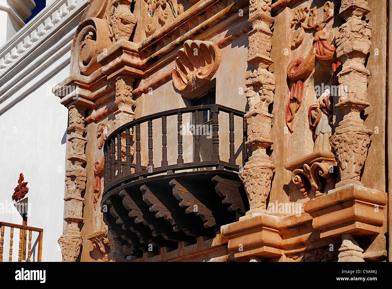 USA, Arizona, Tucson, Mission Church of San Xavier del Bac Stock Photo ...