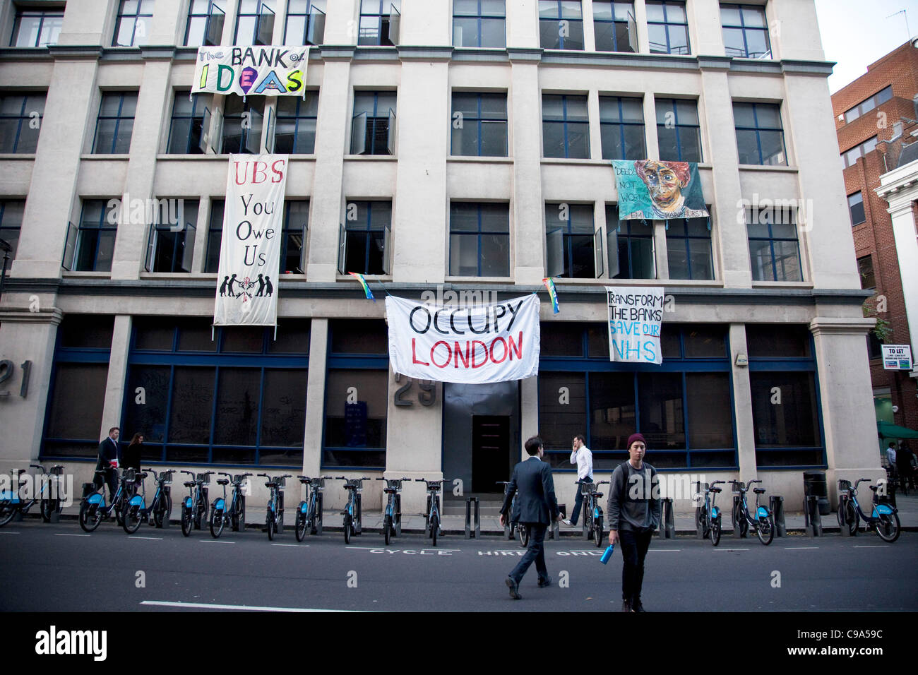 Occupy London protesters have taken over an empty office block on the ...