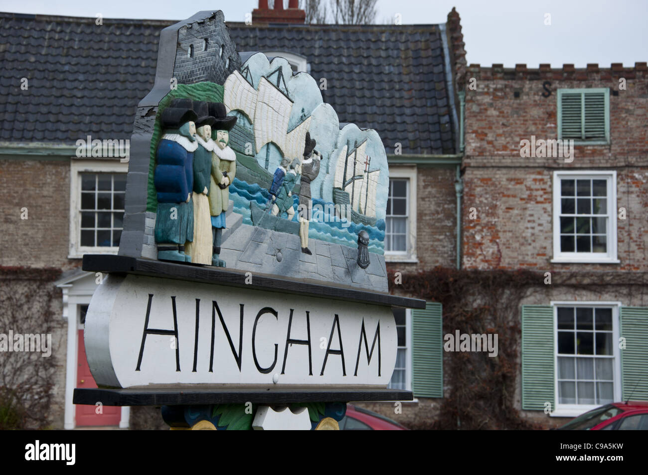 Norfolk village sign hi-res stock photography and images - Alamy