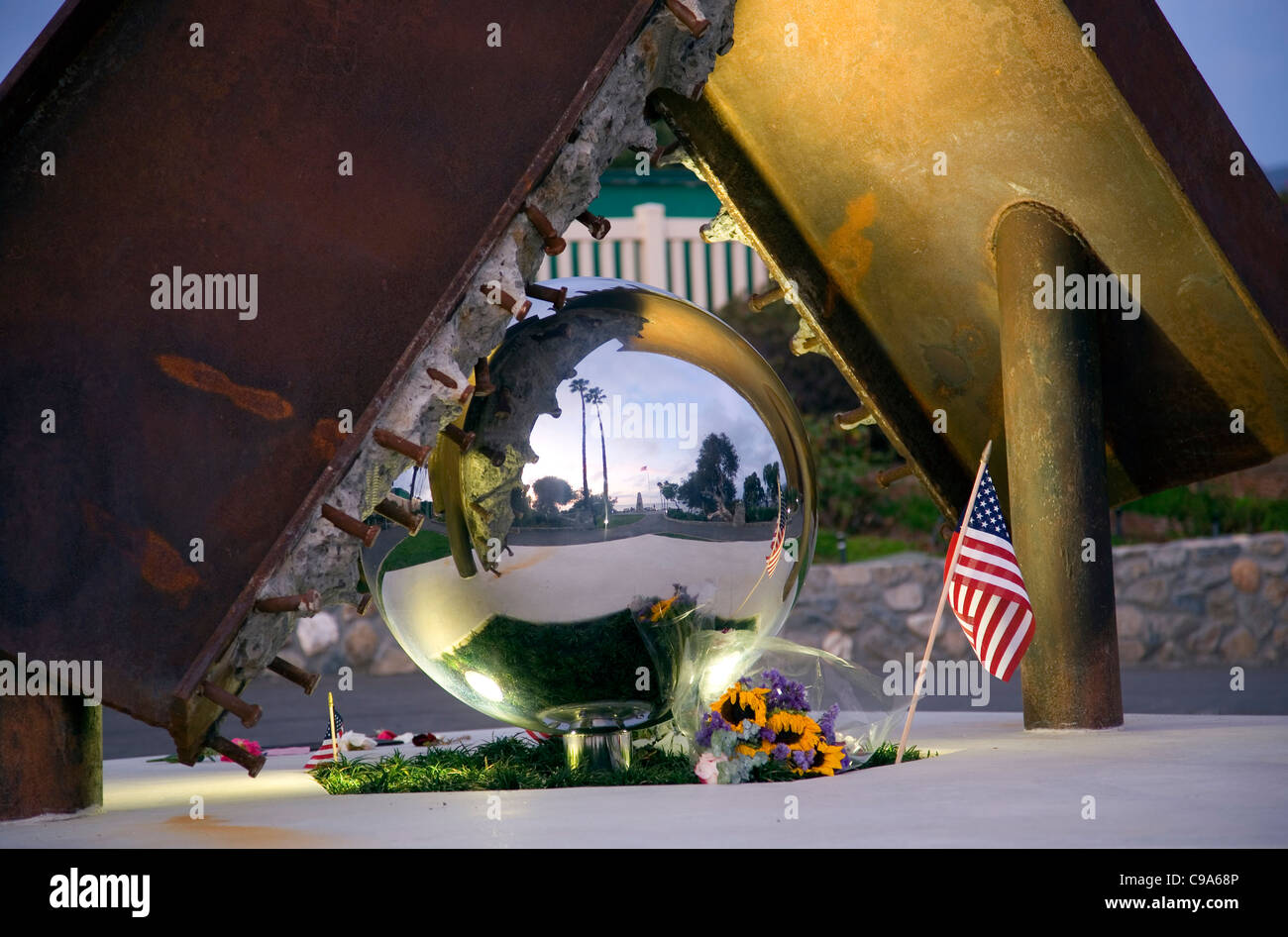 'Semper Memento' 9/11 Monument in Heisler Park - Laguna Beach Stock ...