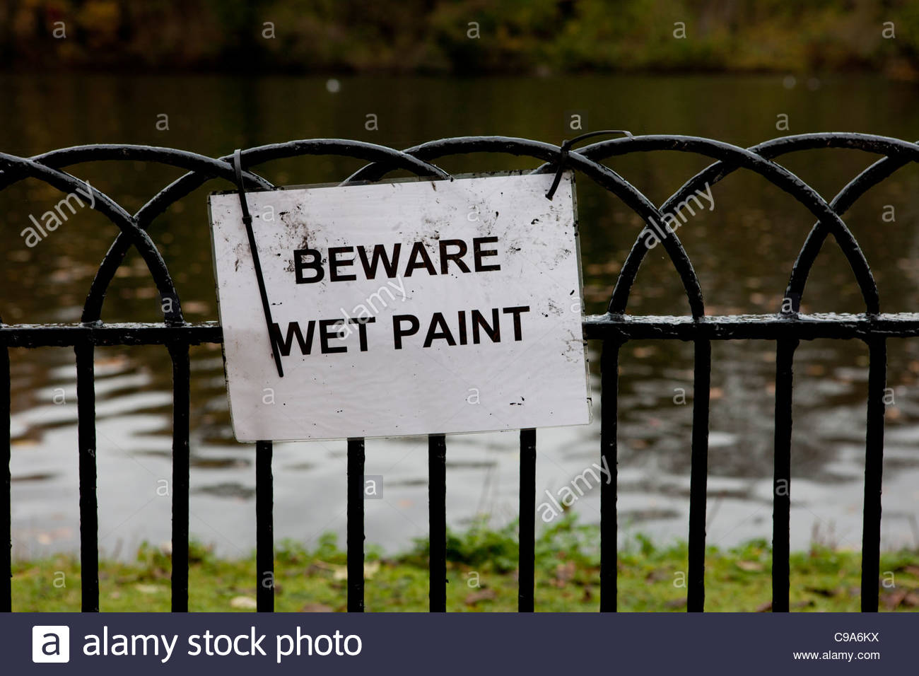 Warning Paint Sign High Resolution Stock Photography and Images - Alamy
