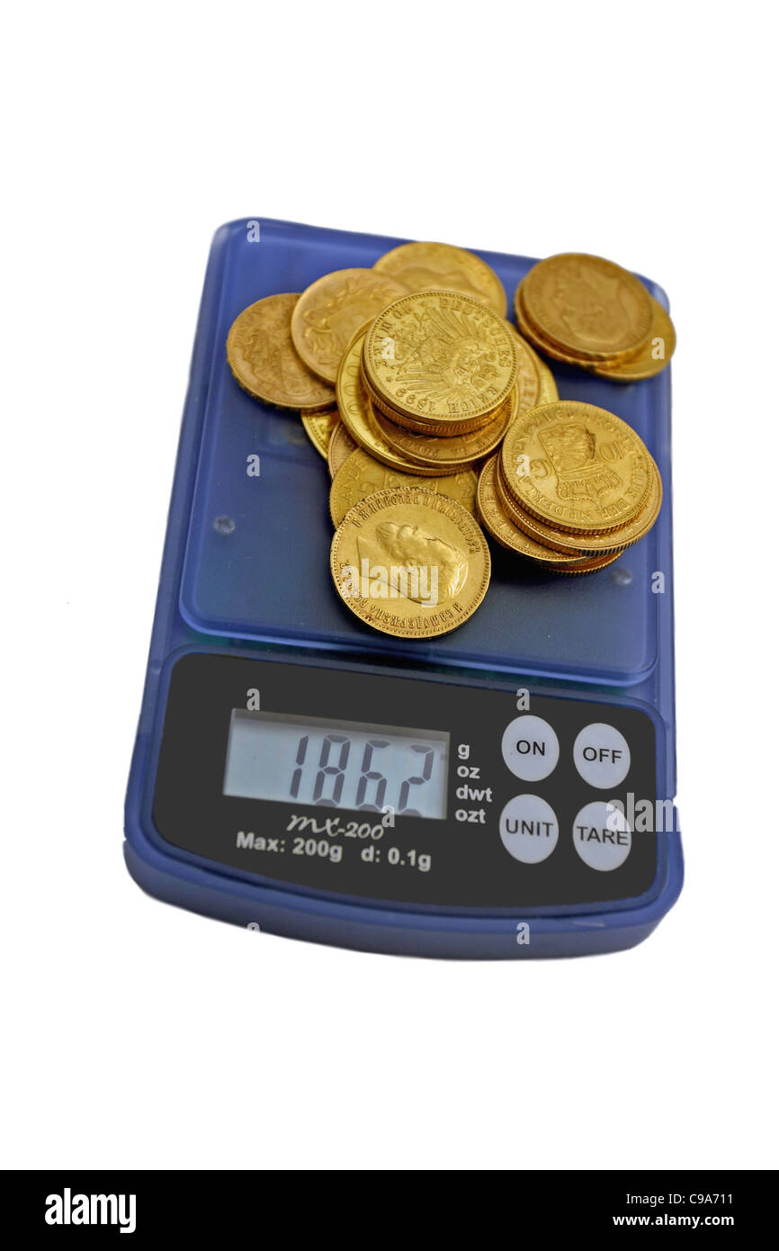 Old gold coins Cut Out Stock Images & Pictures - Alamy