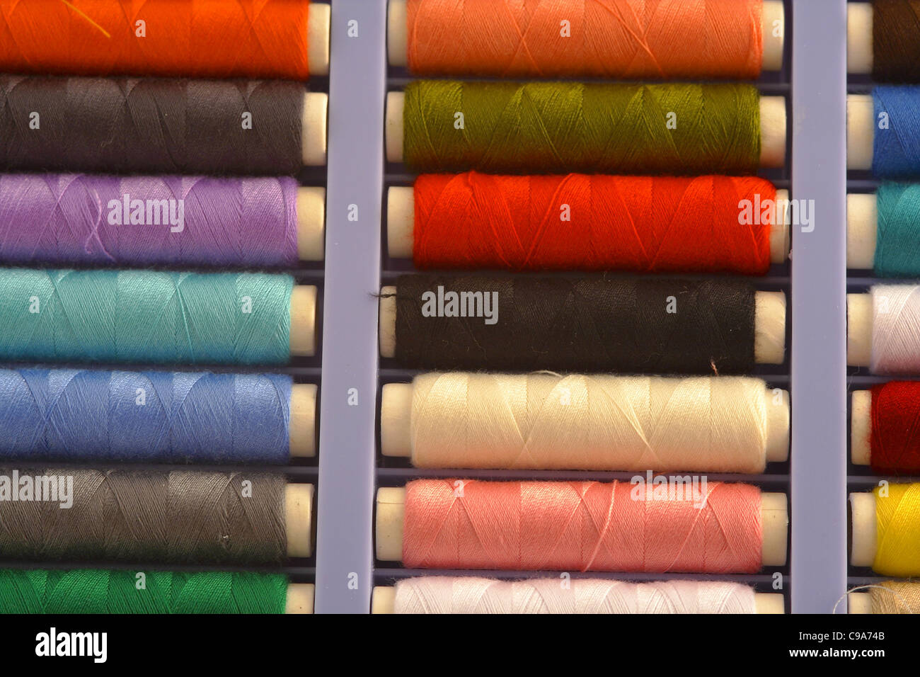 colored threads isoleted on the white background Stock Photo - Alamy