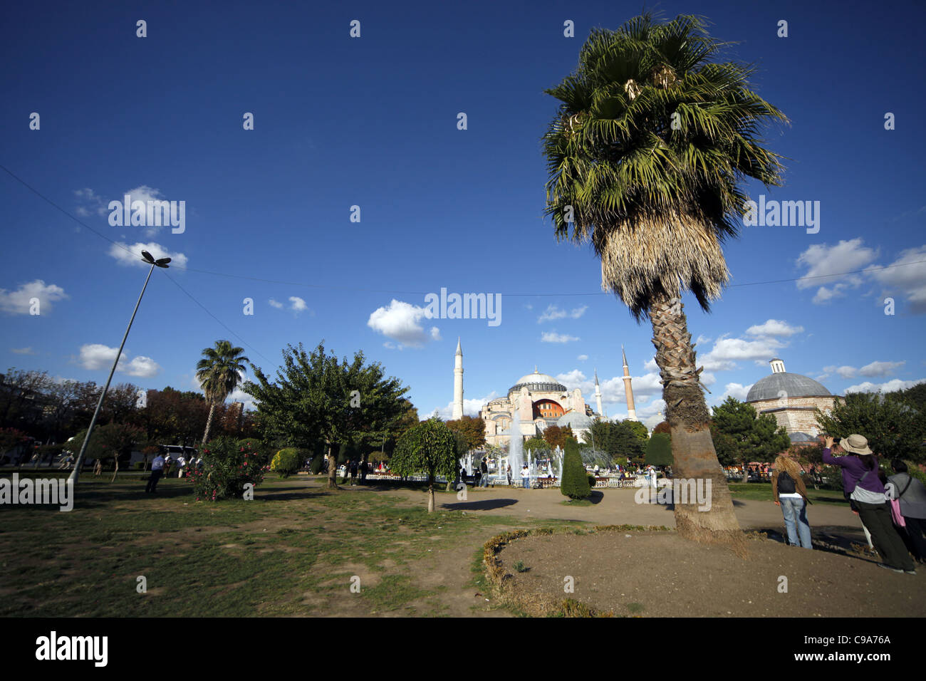 HAGIA SOPHIA MOSQUE & PALM TREE SULTANAHMET ISTANBUL TURKEY 03 October ...