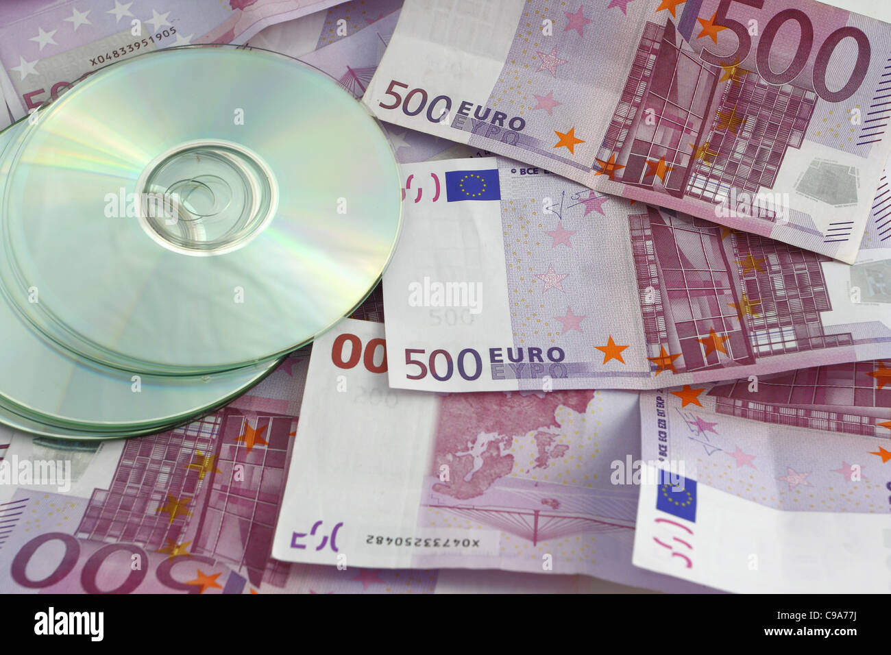 cd and money euro Stock Photo - Alamy