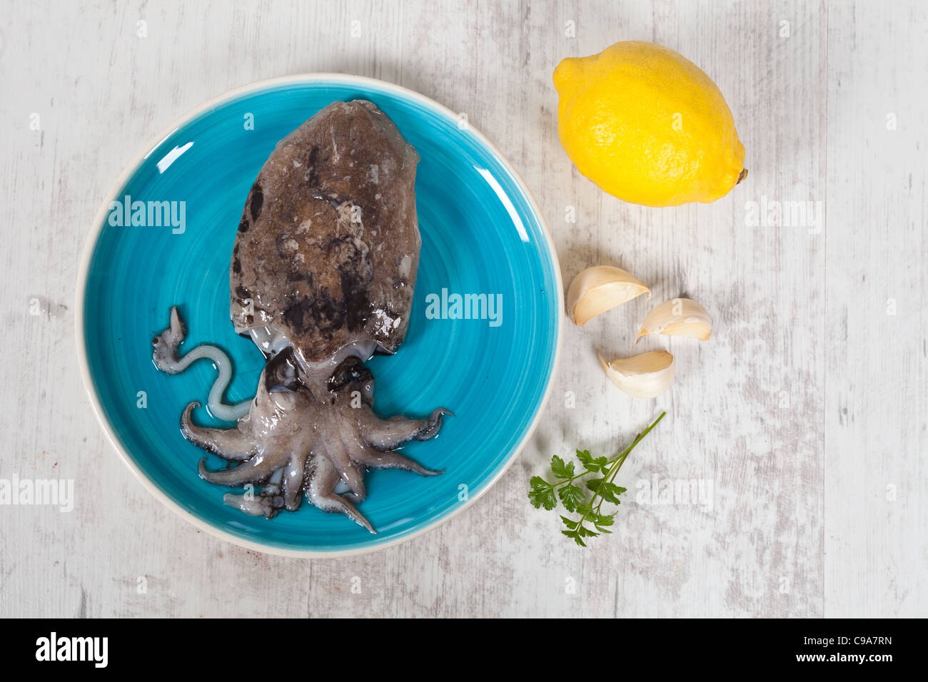 Fresh raw Cuttlefish ready to be cooked Stock Photo - Alamy