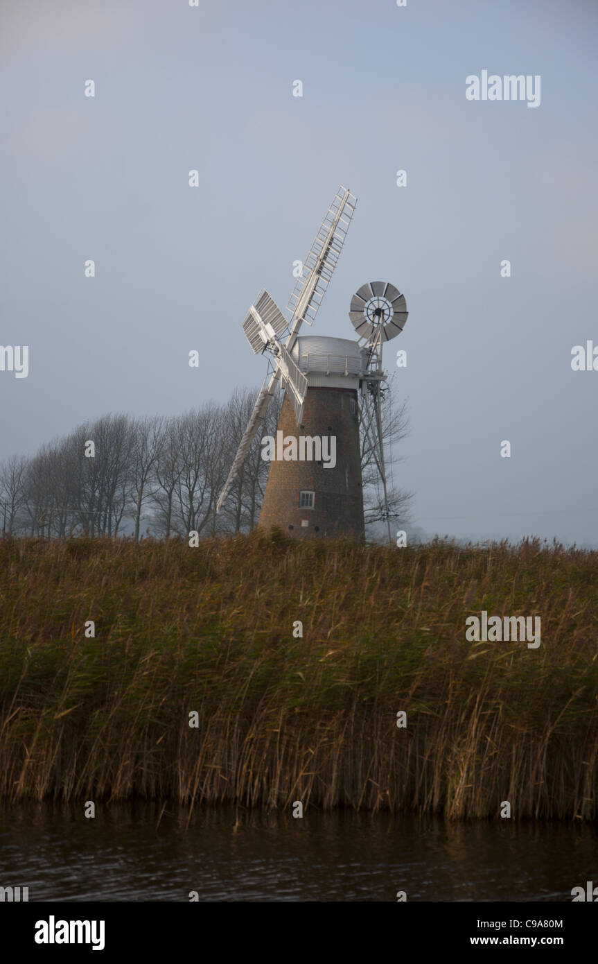 Hardley Drainage Mill Stock Photo - Alamy