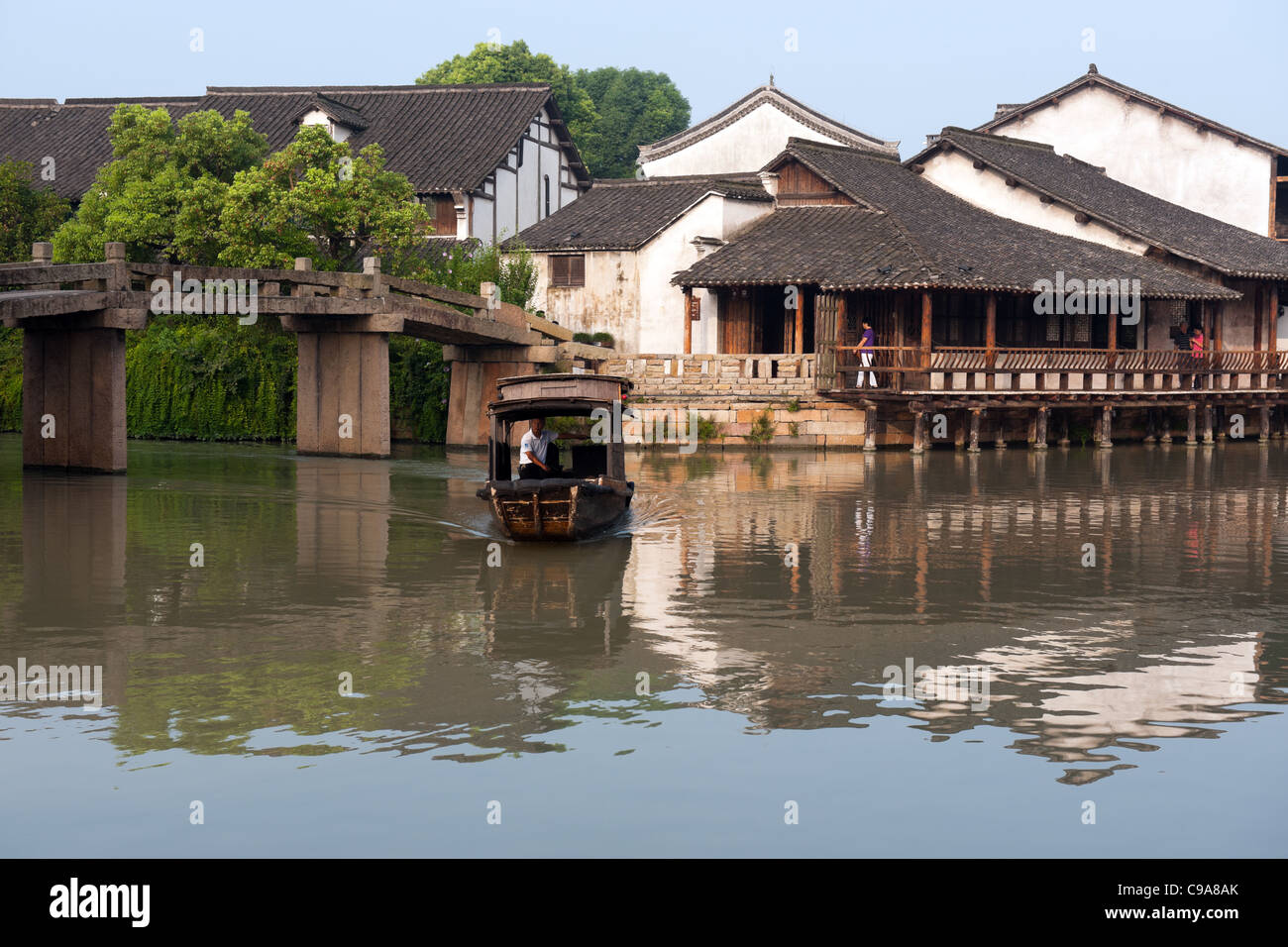 Ancient village building in Wuzhen town, Zhejiang province, China Stock ...