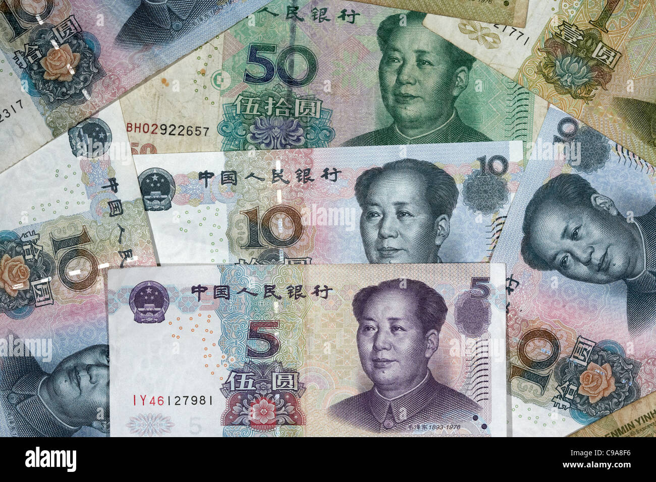 chinese renminbi rmb banknotes Stock Photo - Alamy