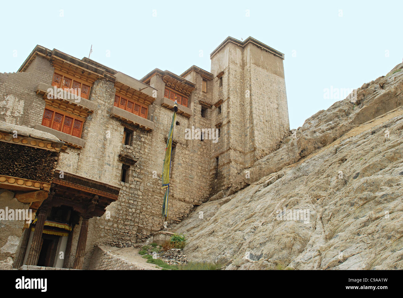 Leh Palace overlooks the Ladakhi Himalayan town of Leh, modelled on the ...