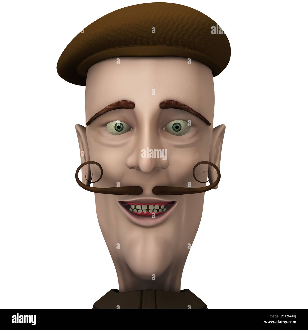 School teacher express happy emotion on white background Stock Photo ...